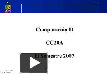 PPT – Universidad de Chile PowerPoint presentation | free to view - id ...