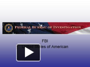 FBI presentation | free to view