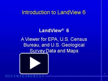 Introduction to LandView 6 presentation | free to view