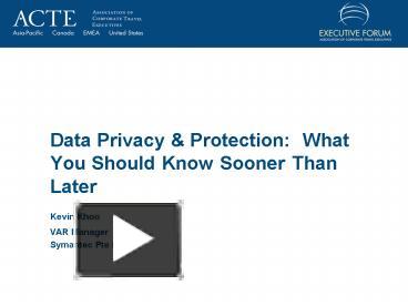 Data Privacy presentation | free to view