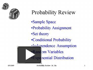 Probability Review presentation | free to view