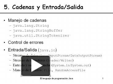 Manejo de cadenas presentation | free to download