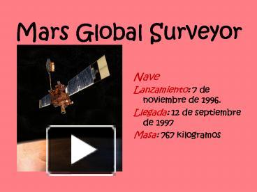 PPT – Mars Global Surveyor PowerPoint presentation | free to view - id ...