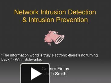 PPT – Network Intrusion Detection PowerPoint presentation | free to ...