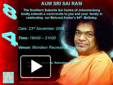AUM SRI SAI RAM presentation | free to view