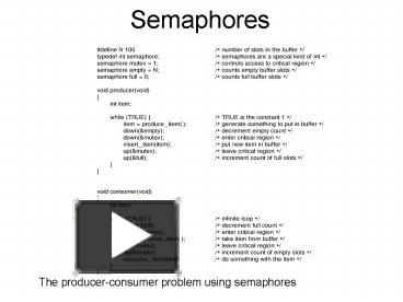 Semaphores presentation | free to download