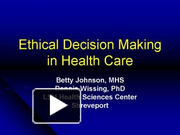 !FREE! 7 Steps Of Ethical Decision Making Ppt
