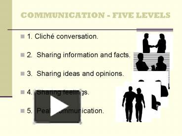 COMMUNICATION FIVE LEVELS presentation | free to view