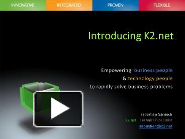 Introducing K2'net presentation | free to view