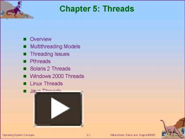 Chapter 5: Threads presentation | free to view
