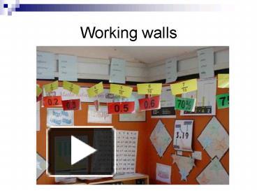 Working walls presentation | free to view