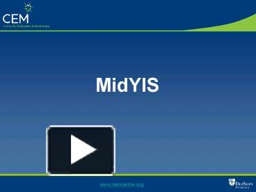 MidYIS presentation | free to view