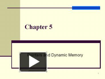 PPT – Pointers and Dynamic Memory PowerPoint presentation | free to ...