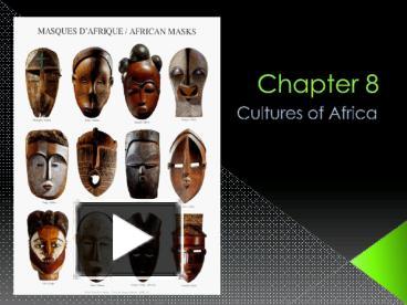 PPT – Cultures of Africa PowerPoint presentation | free to view - id ...