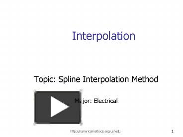 Interpolation presentation | free to download