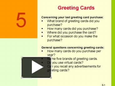 PPT – Greeting Cards PowerPoint presentation | free to view - id ...