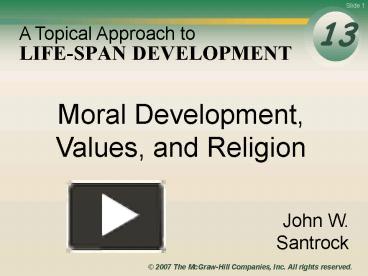 LIFESPAN DEVELOPMENT presentation | free to view