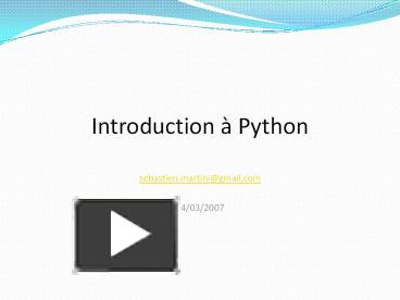 PPT – Python PowerPoint presentation | free to download - id: 298bac-YzU3O