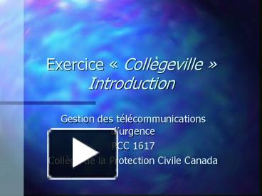 PPT – Exercice PowerPoint presentation | free to view - id: 298c4f-OTg5M