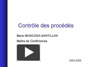 PPT – Introduction to Process Control PowerPoint presentation | free to ...