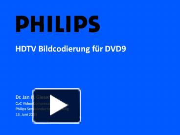 HDTV Bildcodierung f presentation | free to download
