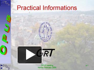 PPT – OPUS meeting PowerPoint presentation | free to download - id ...