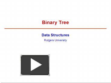 Binary Tree presentation | free to view