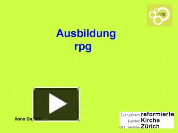 PPT – Ausbildung rpg PowerPoint presentation | free to view - id ...