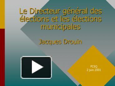 PPT – Le Directeur g PowerPoint presentation | free to view - id ...