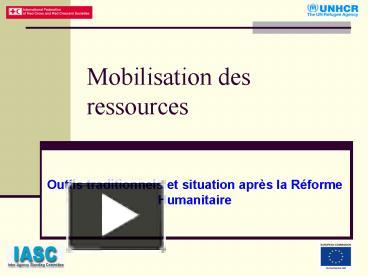 Mobilisation des ressources presentation | free to view
