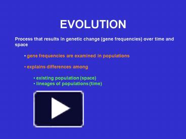 PPT – EVOLUTION PowerPoint presentation | free to view - id: 29d0c-MWVkM