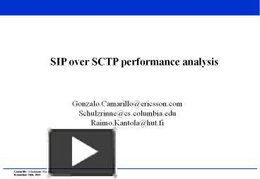 ISUP / SIP mapping presentation | free to download