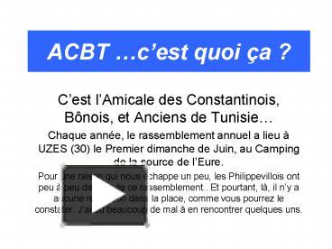 ACBT presentation | free to download