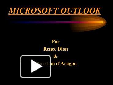 PPT – MICROSOFT OUTLOOK PowerPoint presentation | free to view - id ...