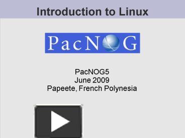 Introduction to Linux presentation | free to download