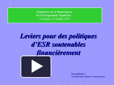 LE DISPOSITIF D presentation | free to view