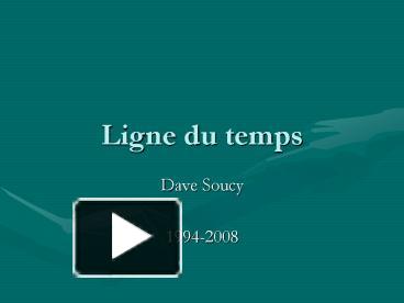 PPT – Ligne du temps PowerPoint presentation | free to view - id ...