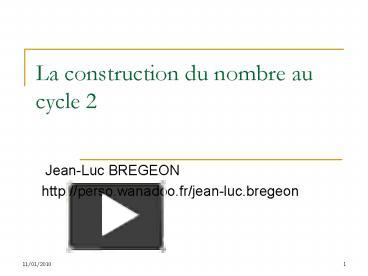 PPT – La construction du nombre au cycle 2 PowerPoint presentation ...