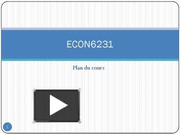 Plan du cours presentation | free to view