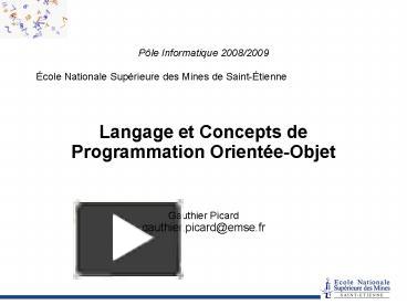 PPT – Cours Java 2004 PowerPoint presentation | free to view - id ...