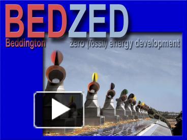 BEDZED presentation | free to view