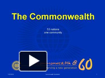 PPT – Introducing the Commonwealth PowerPoint Presentation PowerPoint ...