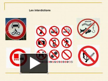 Les interdictions presentation | free to view