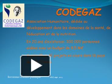 PPT – CODEGAZ PowerPoint presentation | free to view - id: 2a31e9-ZTBmM