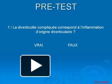 PPT – PRE-TEST PowerPoint presentation | free to view - id: 2a3f1d-ZDc1Z