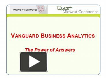PPT – VANGUARD BUSINESS ANALYTICS PowerPoint presentation | free to ...