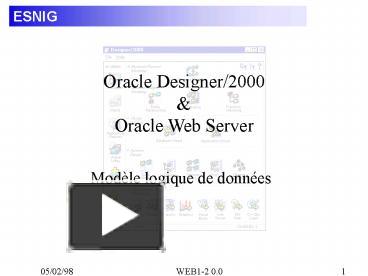 Cours Web Designer 2000 presentation | free to view