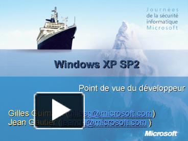 PPT – Windows XP SP2 PowerPoint presentation | free to view - id ...