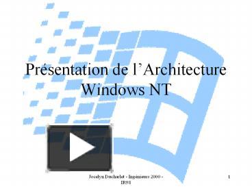 PPT – Prsentation de lArchitecture Windows NT PowerPoint presentation ...