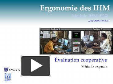 PPT – Ergonomie des IHM PowerPoint presentation | free to download - id ...